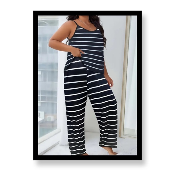 Intimates & Sleepwear | New In Package Plus Size Womens Striped Black ...